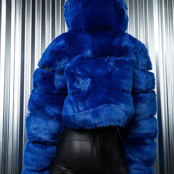 Azalea Wang | Jackets & Coats | Azalea Wang Sapphire Reign Faux Fur Coat | Poshmark